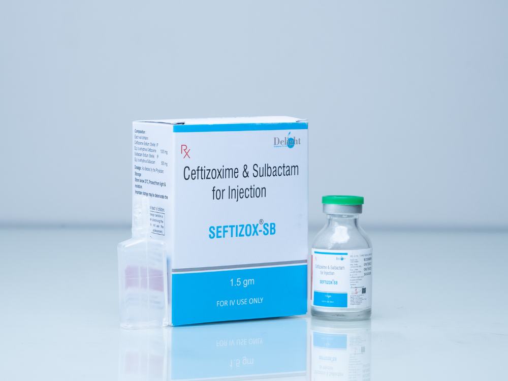 SEFTIZOX®-SB 1.5gm Injection - Delight Biopharma Pvt. Ltd